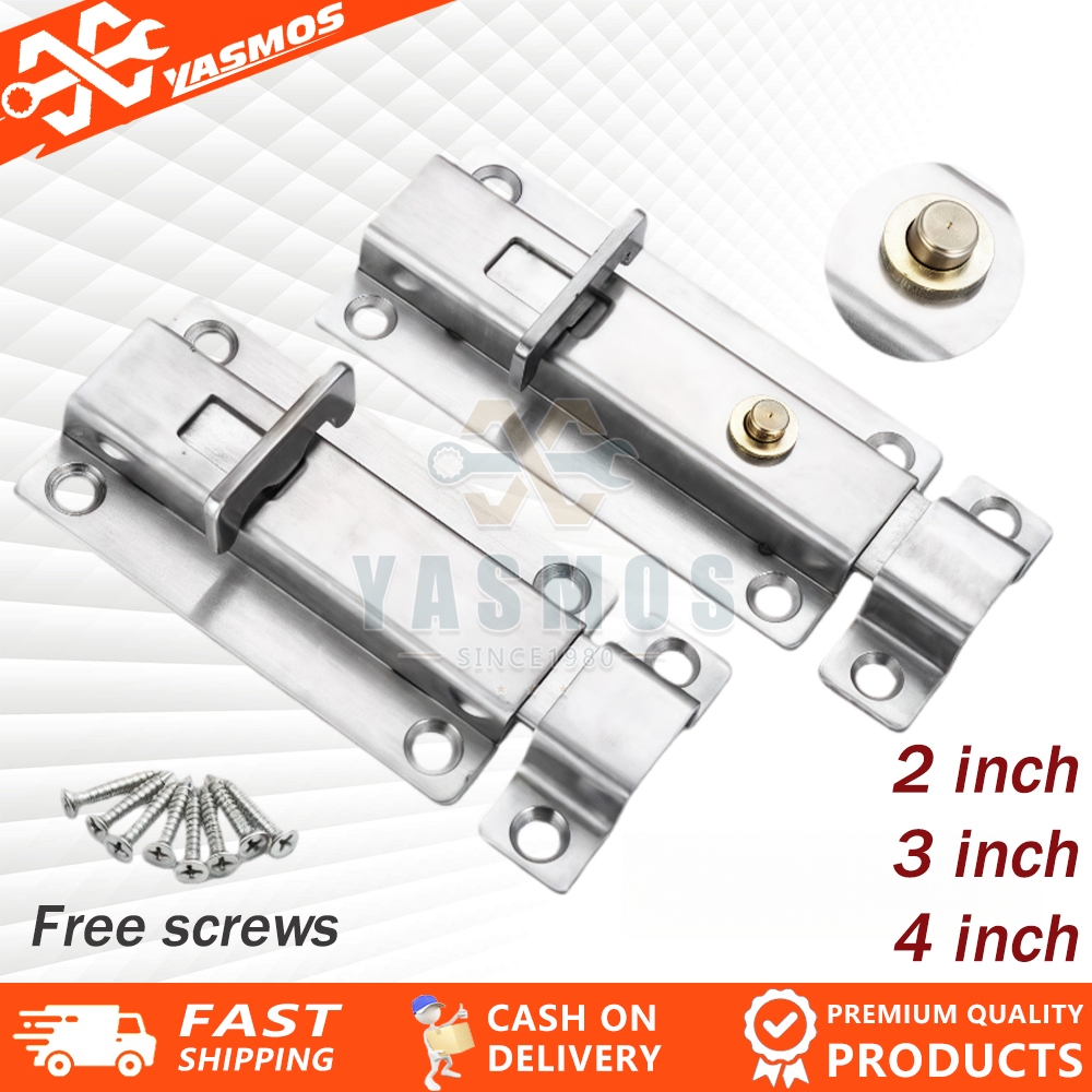 Stainless Steel Spring Bolt Heavy Duty Door Automatic & Manual Locking ...