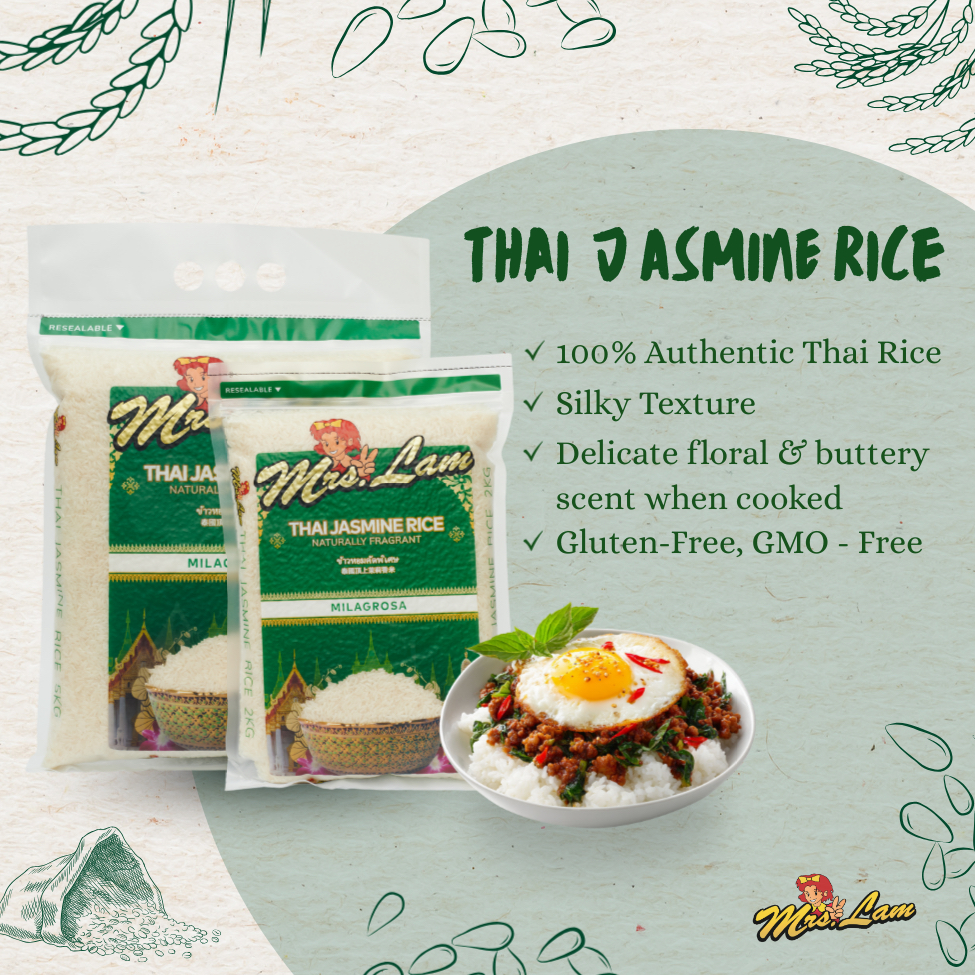 Mrs Lam Thai Jasmine Rice (5 KG) | Shopee Philippines