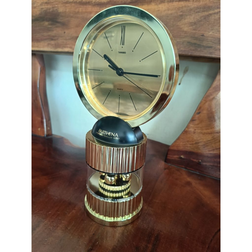 Parthena Twinbird Revolving Pendulum Desk Clock (Clk2), New | Shopee ...