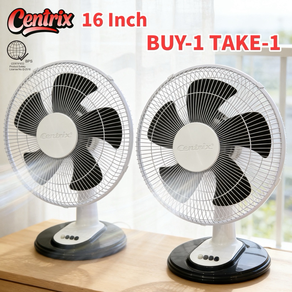 Centrix BUY 1 TAKE 1 Desk Fan 16 Inches Industrial Desk Fan High ...