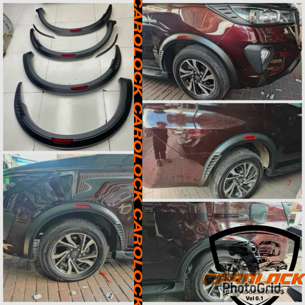 Toyota Innova 2016 - 2026 Slim Fender Flare with Reflector | Shopee ...