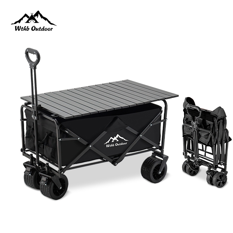 Wthb Outdoor Camping trolley cart wagon trolley 5/8/10 inches With ...