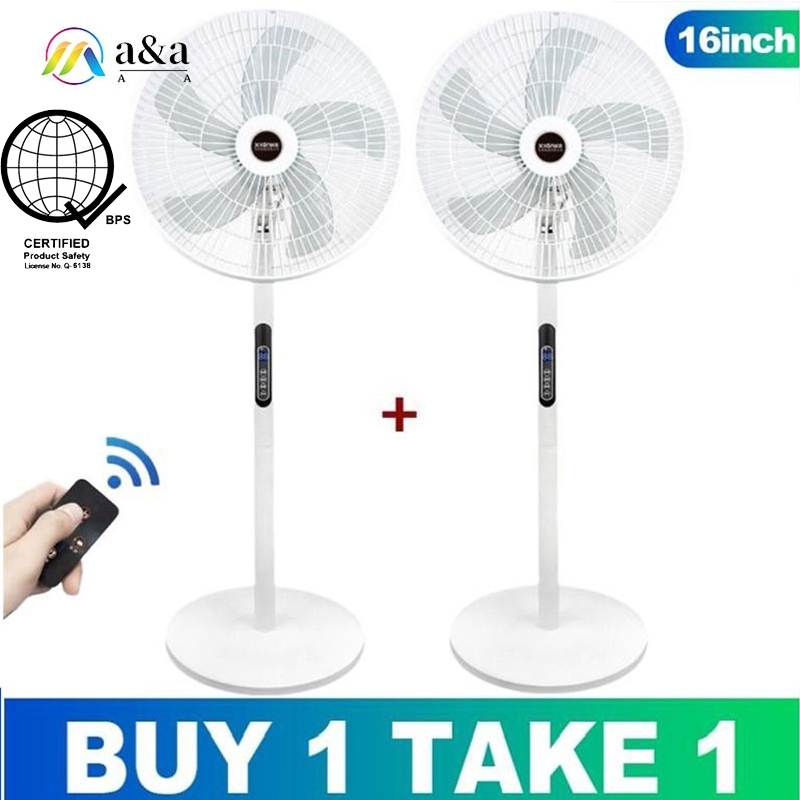 Electric Fan 16 Inches Remote Control Stand Fan 8 Speed Floor Fan ...