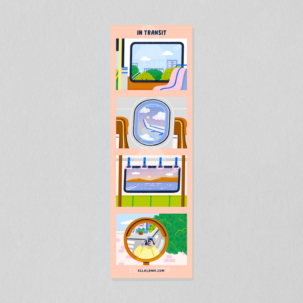In Transit Photo Strip Vinyl Sticker Sheet for Journaling Ella Lama ...
