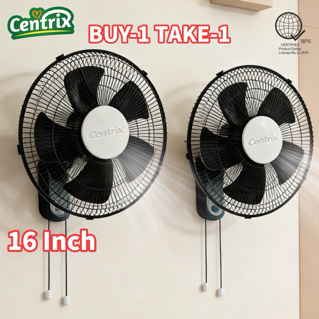 Centrix Buy-1 Take-1 Electric Wall Fan 16' High Quality Imported Motor ...