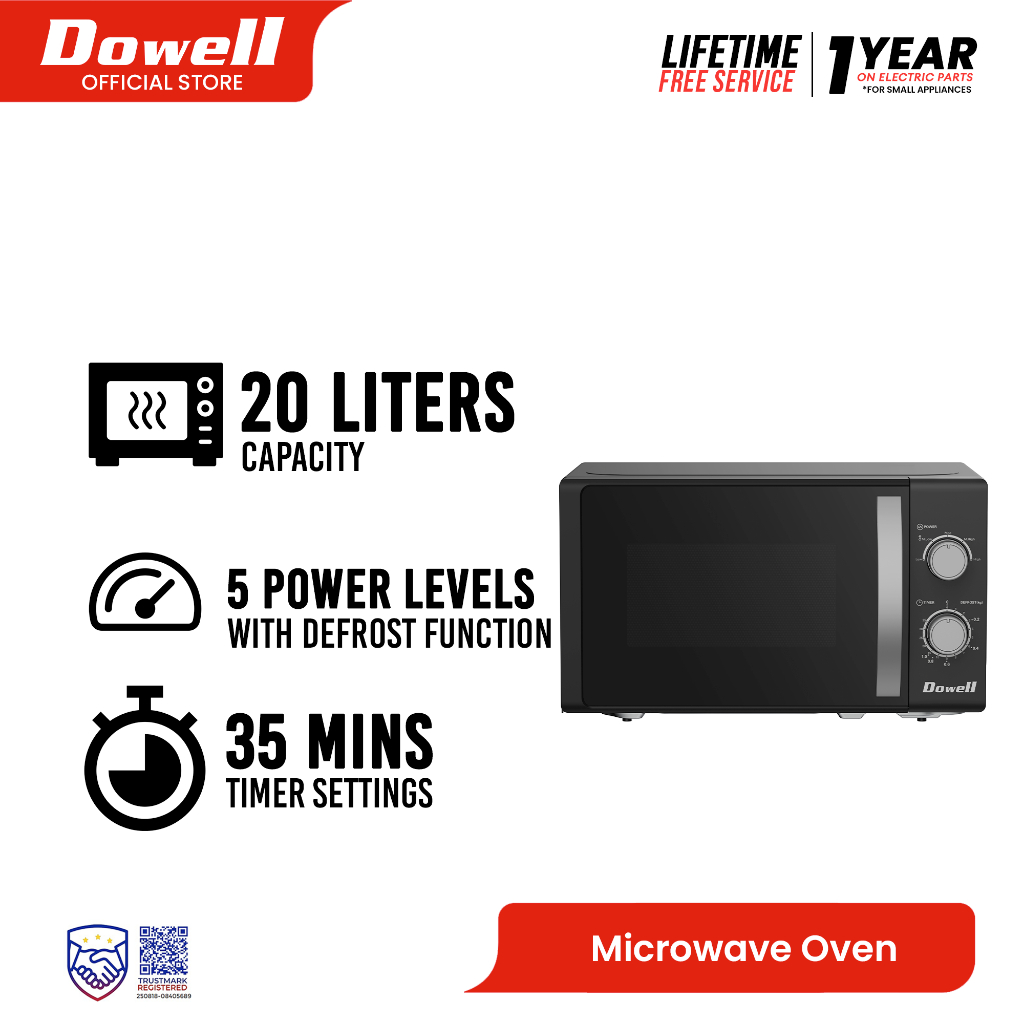 Dowell 20L Microwave Oven | MO-204M | Shopee Philippines