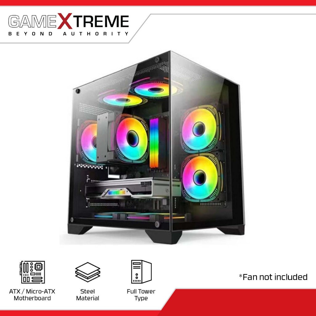 5ColoredFish QF-3 Full Tower ATX/M-ATX/ITX PC Case | Shopee Philippines