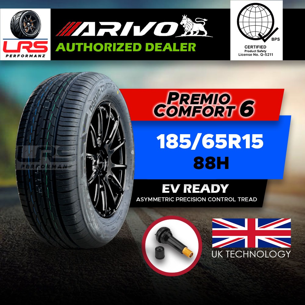 ARIVO 185/65 R15 88H - PREMIO COMFORT 6 - EV READY | Shopee Philippines