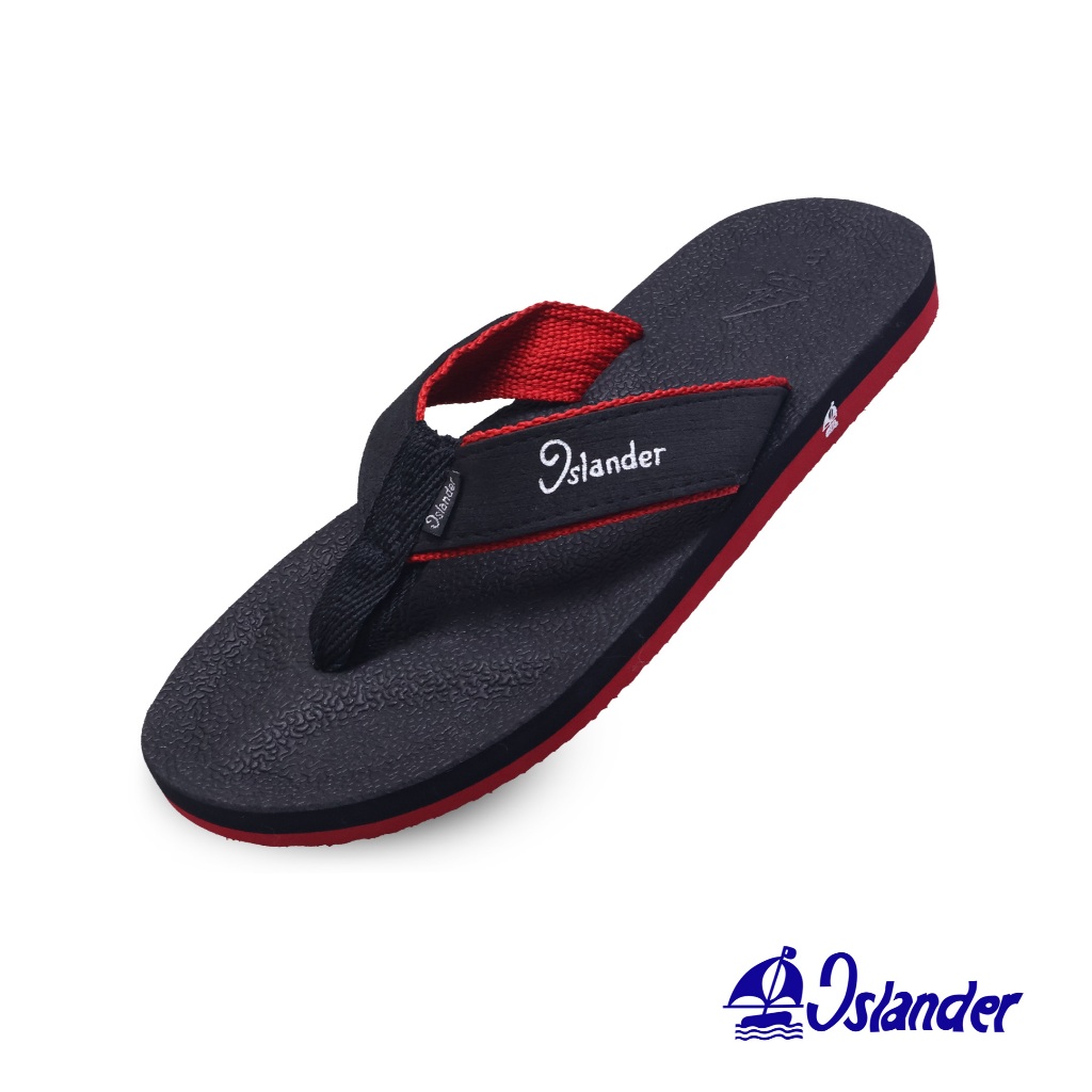Islander Elite 2 BRL (Black / Red) - Unisex Slippers for Men & Women ...