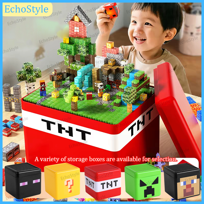 200/120/90pcs⚡ Magnetic Building Block My World DIY Variety Magnet ...