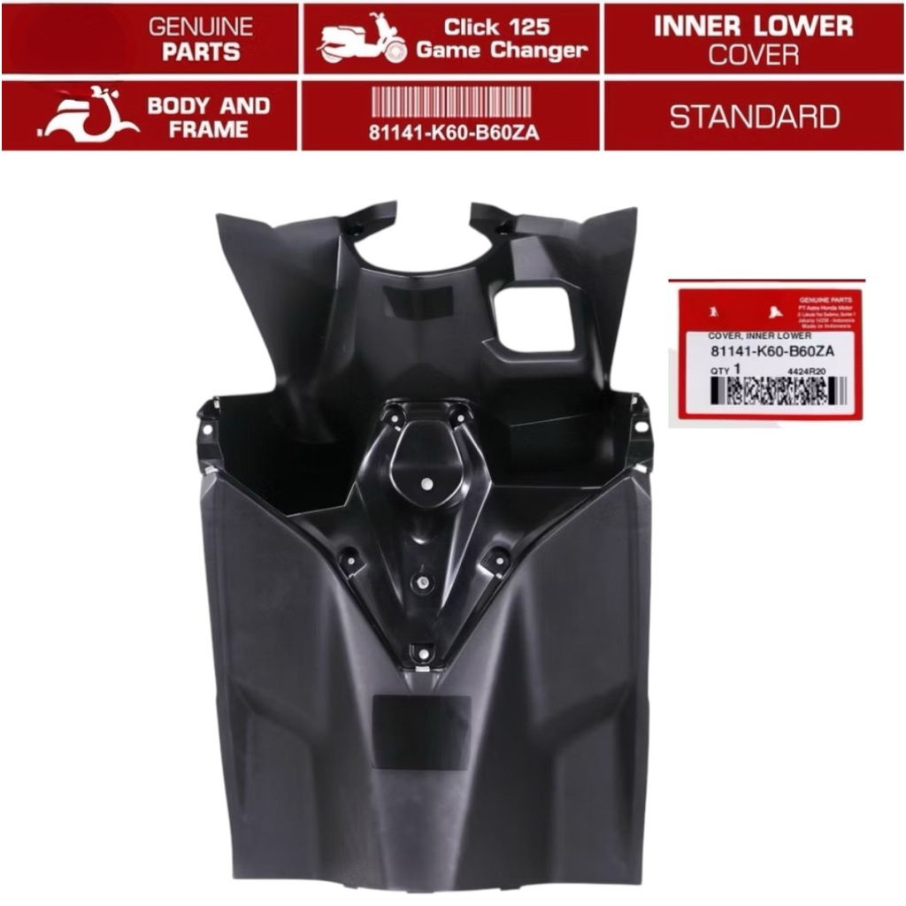 DIBDIB/ COVER INNER LOWER FOR CLICK125i V2 HONDA GENUINE PARTS | Shopee ...