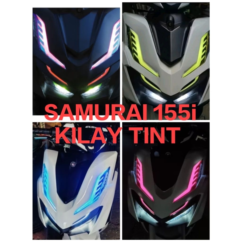 EURO SAMURAI 155i KILAY TINT+GAUGE PROTECTOR W/FREE KALMOT STICKER ...