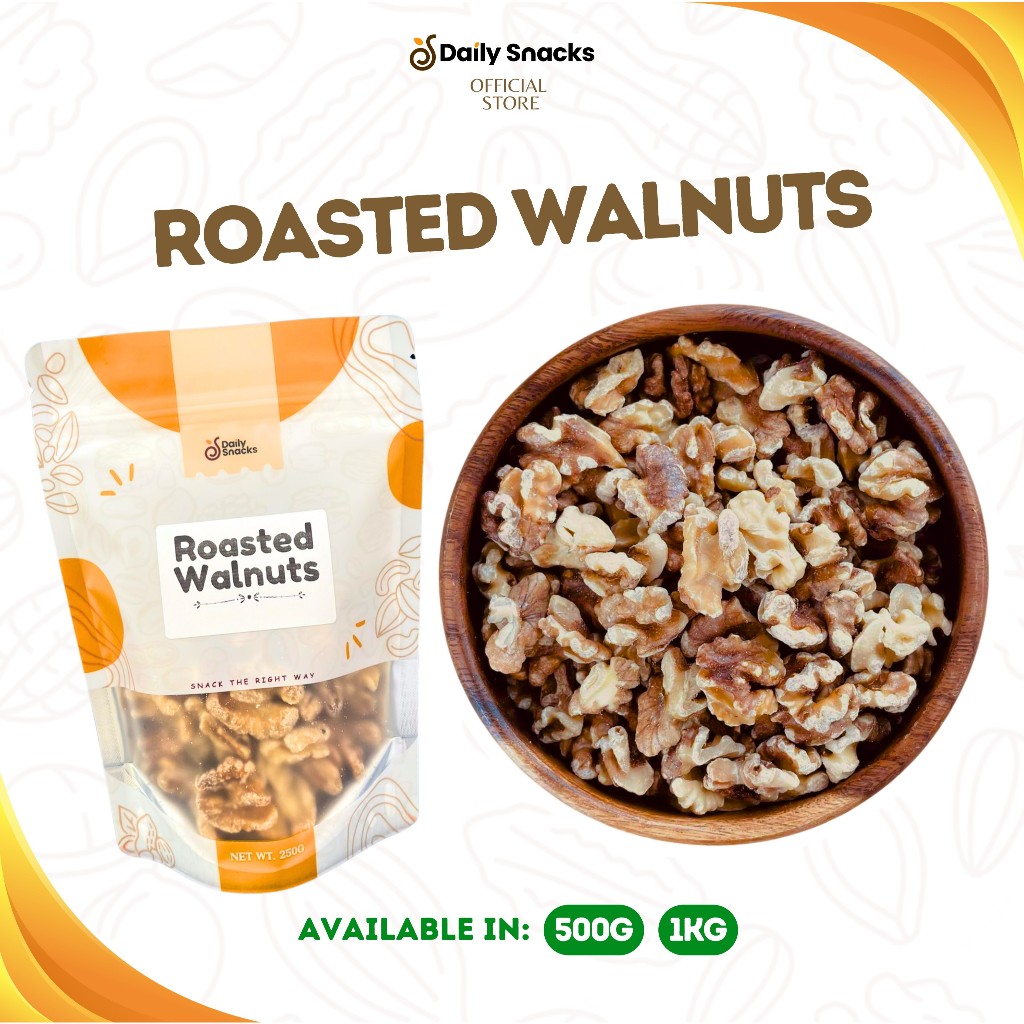 Daily Snacks Roasted Walnuts (USA) 100g & 250g - in Ziplock Pouch ...