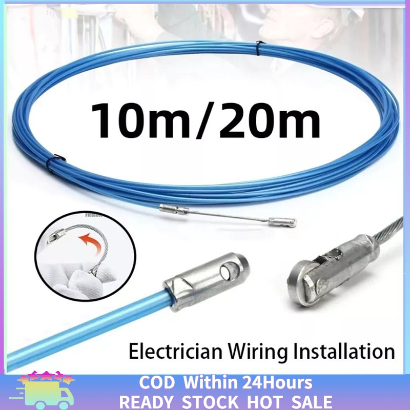 10/20m Cable Wire Puller Electrical Threader Through Wall Wire Guide ...