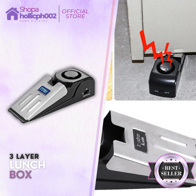 Door Stop Alarm – Portable Wireless Security System | 120dB Loud Alert ...