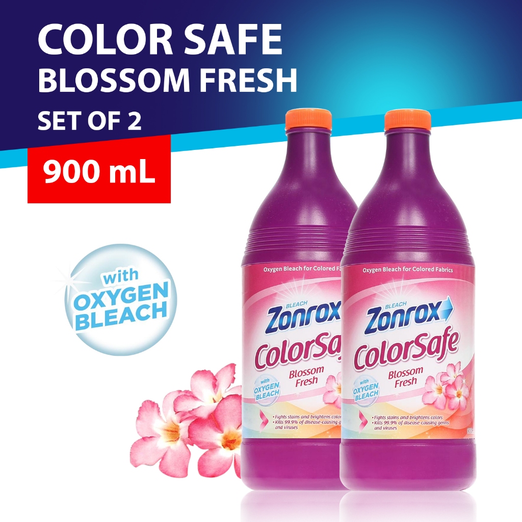 Zonrox Colorsafe Blossom Fresh Bleach (900 mL) x2 | Shopee Philippines