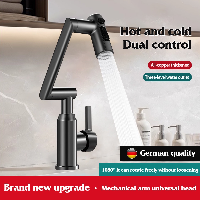 304 Stainless Faucet Kitchen Cold and Hot Multifunctional Mechanical ...