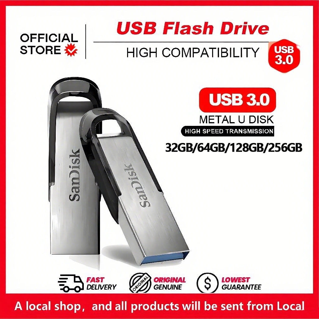 Metal U DISK Ultra Flair 64GB/128GB/256GB 100% original Metal USB Flash ...