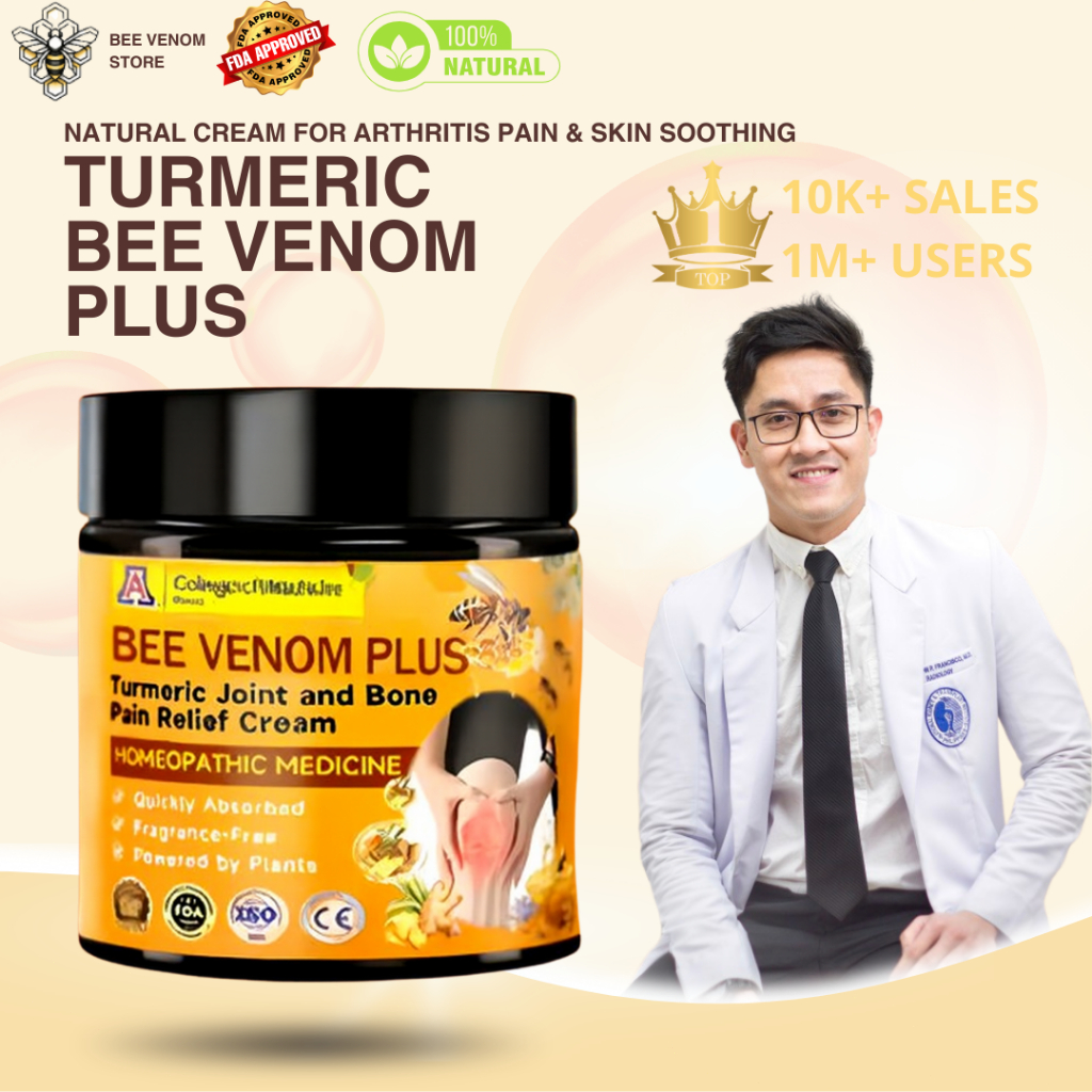Bee Venom Plus 50g – Soothes Joint Stiffness & Leg Pain, Helps Support Daily Mobility | Shopee ...