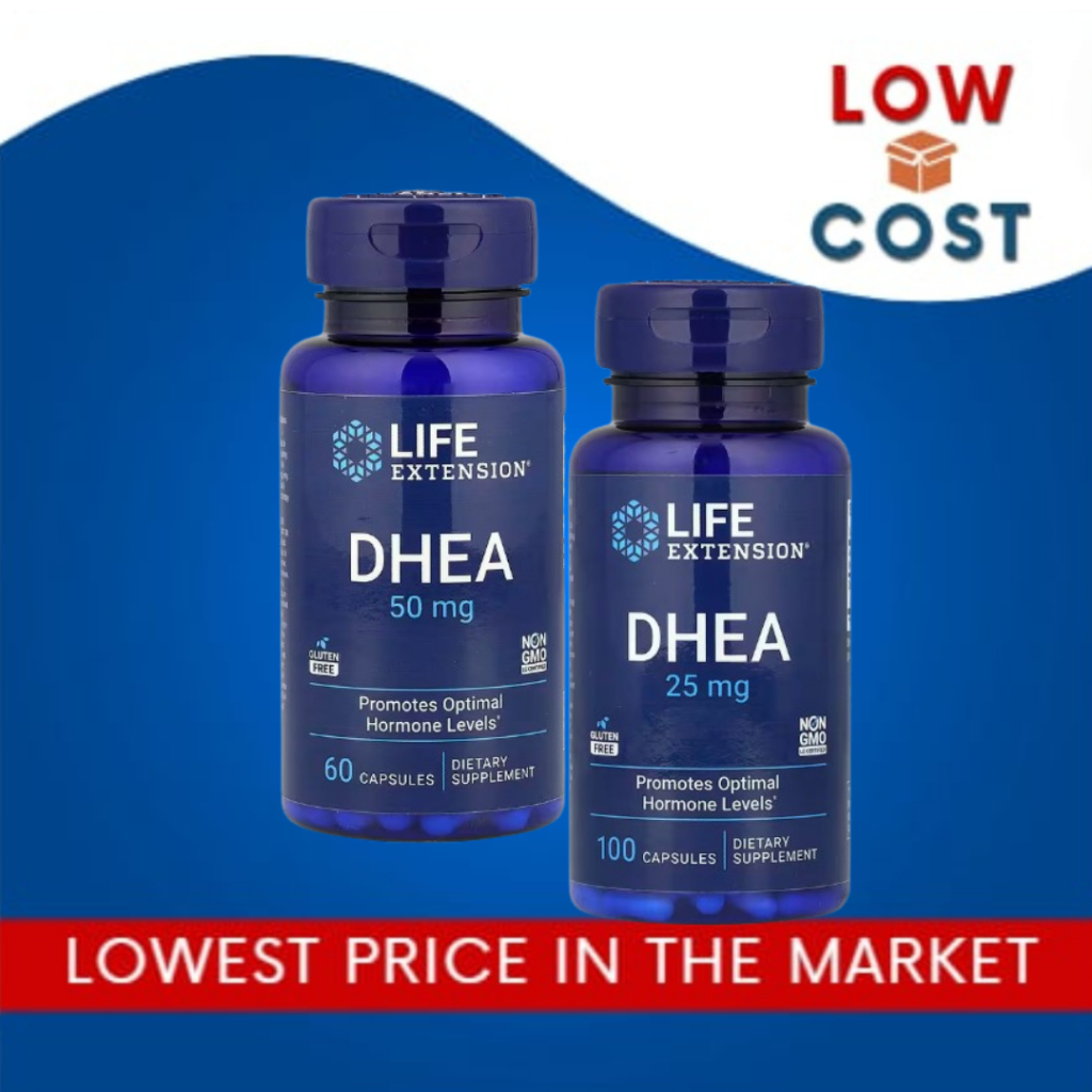 LowCostPh | Life Extension, DHEA, 25 mg, 100 Caps, 50 mg, 60 Caps ...