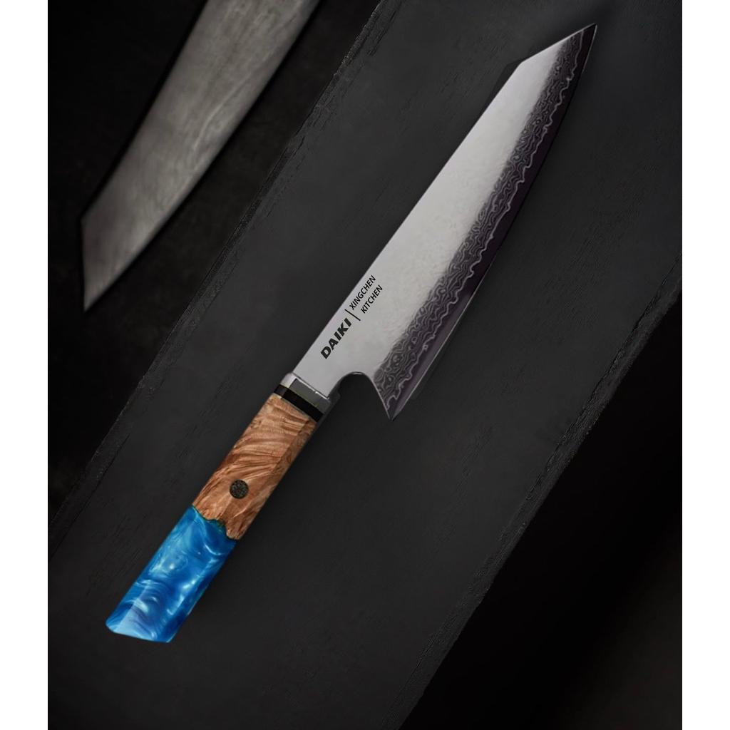 Daiki Japanese Damascus 8” 67-Layer Steel Gyutou Chef’s Knife | Shopee ...