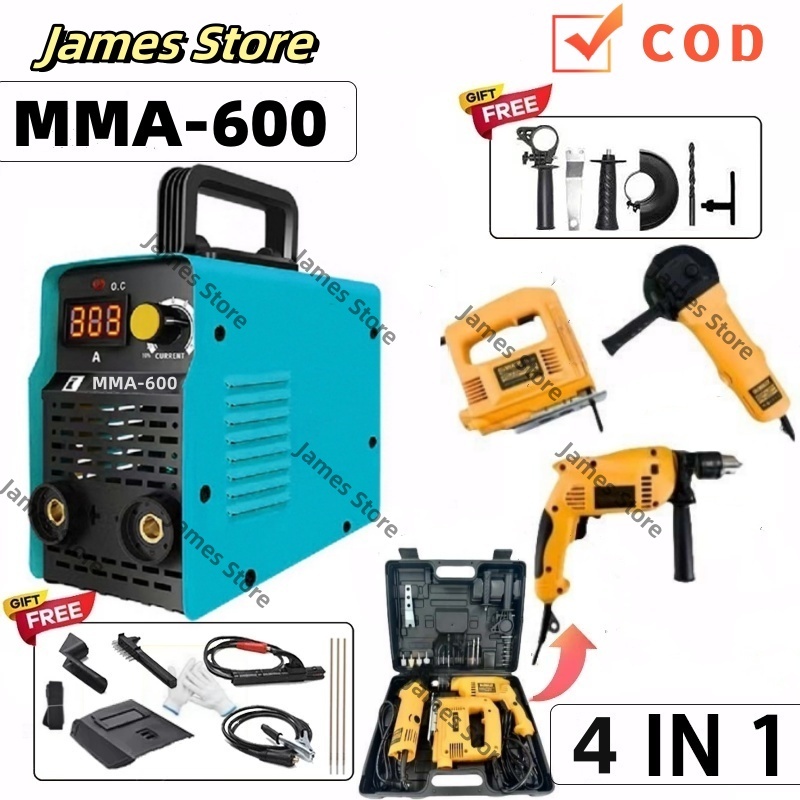 MMA 600 800 Welding Machine 4IN1 Grinder And Impact Drill And JigSaw ...