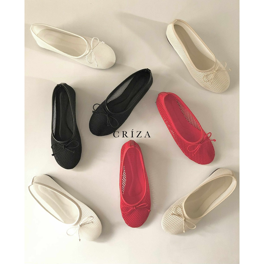 CRIZA SHOES DAPHNE BOW MESH DOLL SHOES | Shopee Philippines