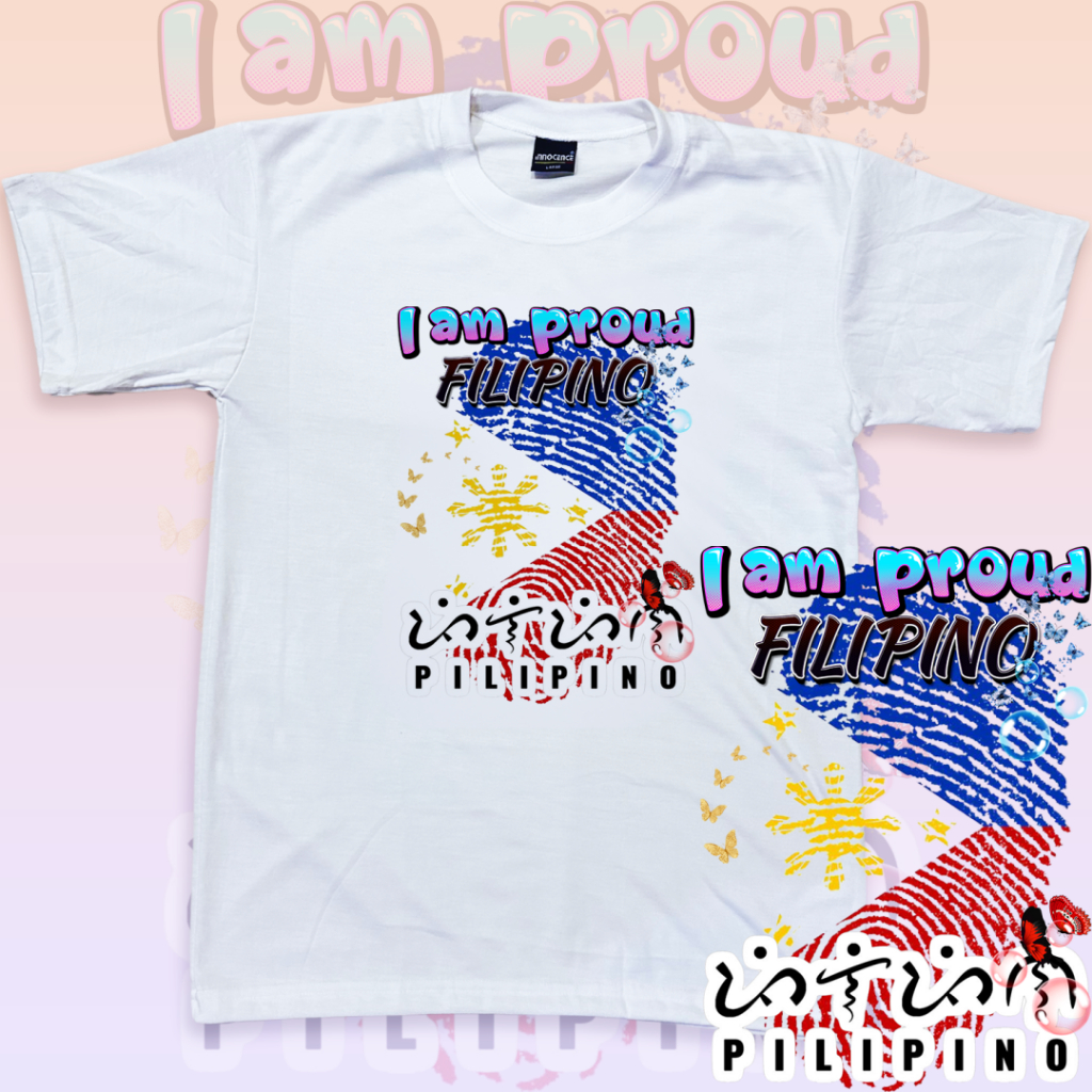 Philippines Proud Tshirt Unisex Adult & kids Graphic Design Cotton Tops ...