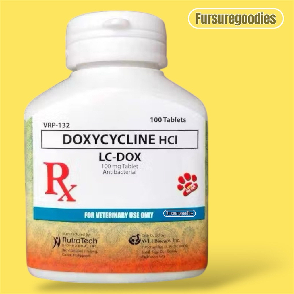Lc Dox tablet Antibacterial for Pets 100mg ( 100 Tablets ) | Shopee ...