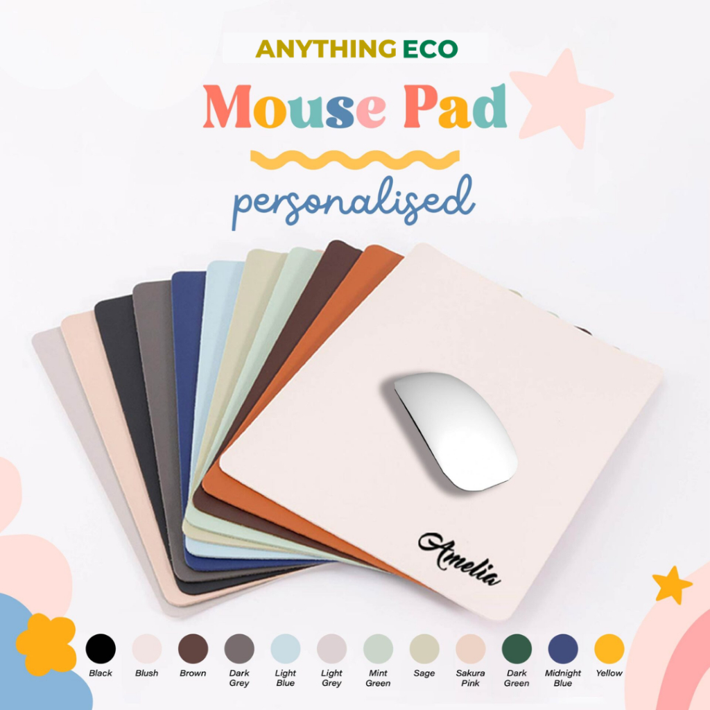 Personalized Premium PU Leather Mouse Pads | Shopee Philippines
