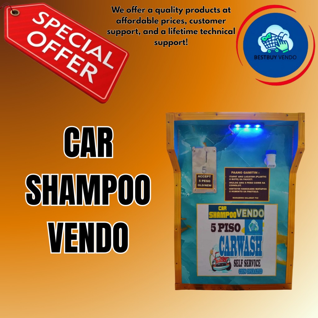CAR SHAMPOO VENDO MACHINE | Shopee Philippines