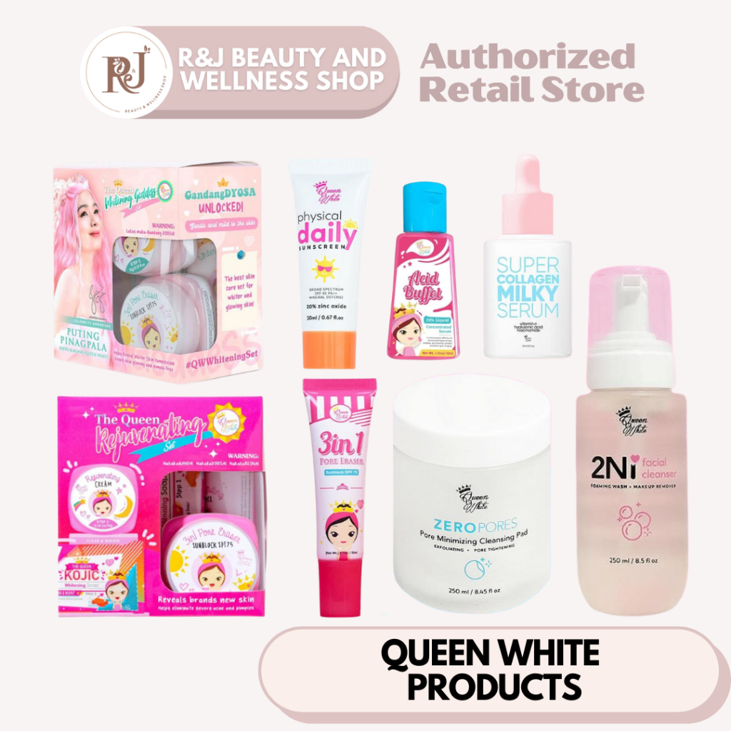 QUEEN WHITE Rejuvenating Goddess Whitening Set Acid Buffet Daily ...