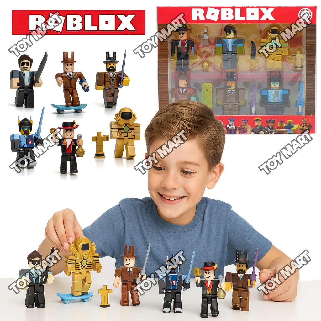 Roblox Legends 3” 6-in-1 Fully Movable Figures with Accessories ...