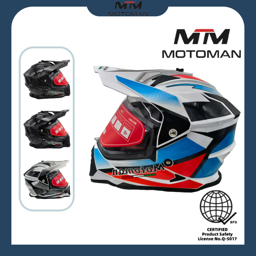 OFFRoad Helmet Full Face With BPS ICC Dual Visor Made in Philippines ...
