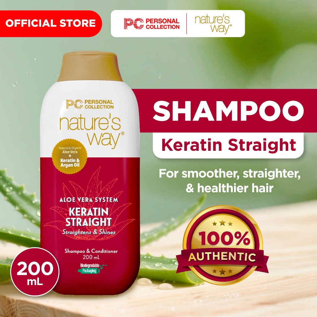 NATURE'S WAY ALOE VERA SHAMPOO KERATIN STRAIGHT 200 ML Personal ...