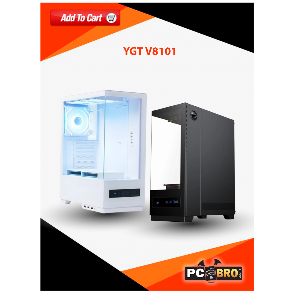 YGT V8101 DIGITAL ATX GAMING CASE | Shopee Philippines