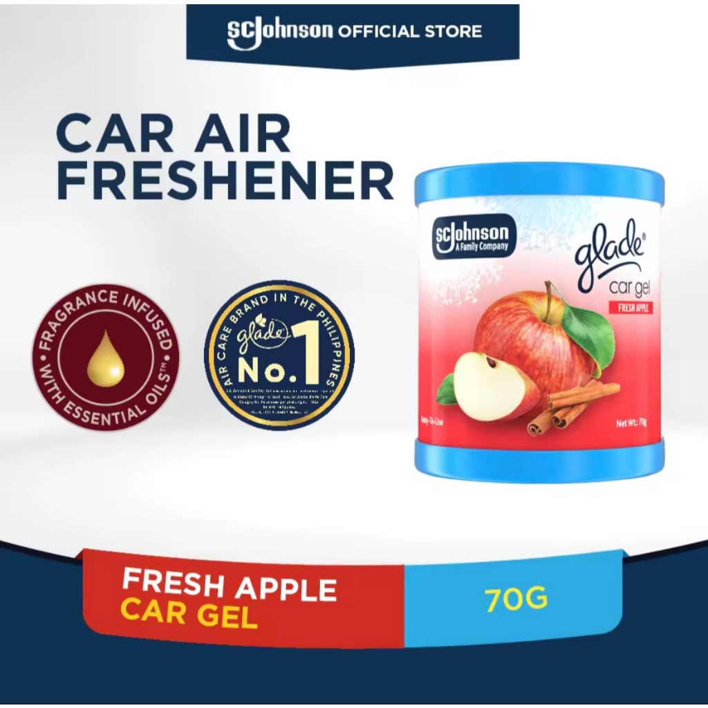 Glade Car Gel Primary - Refreshing Apple 70g | Shopee Philippines
