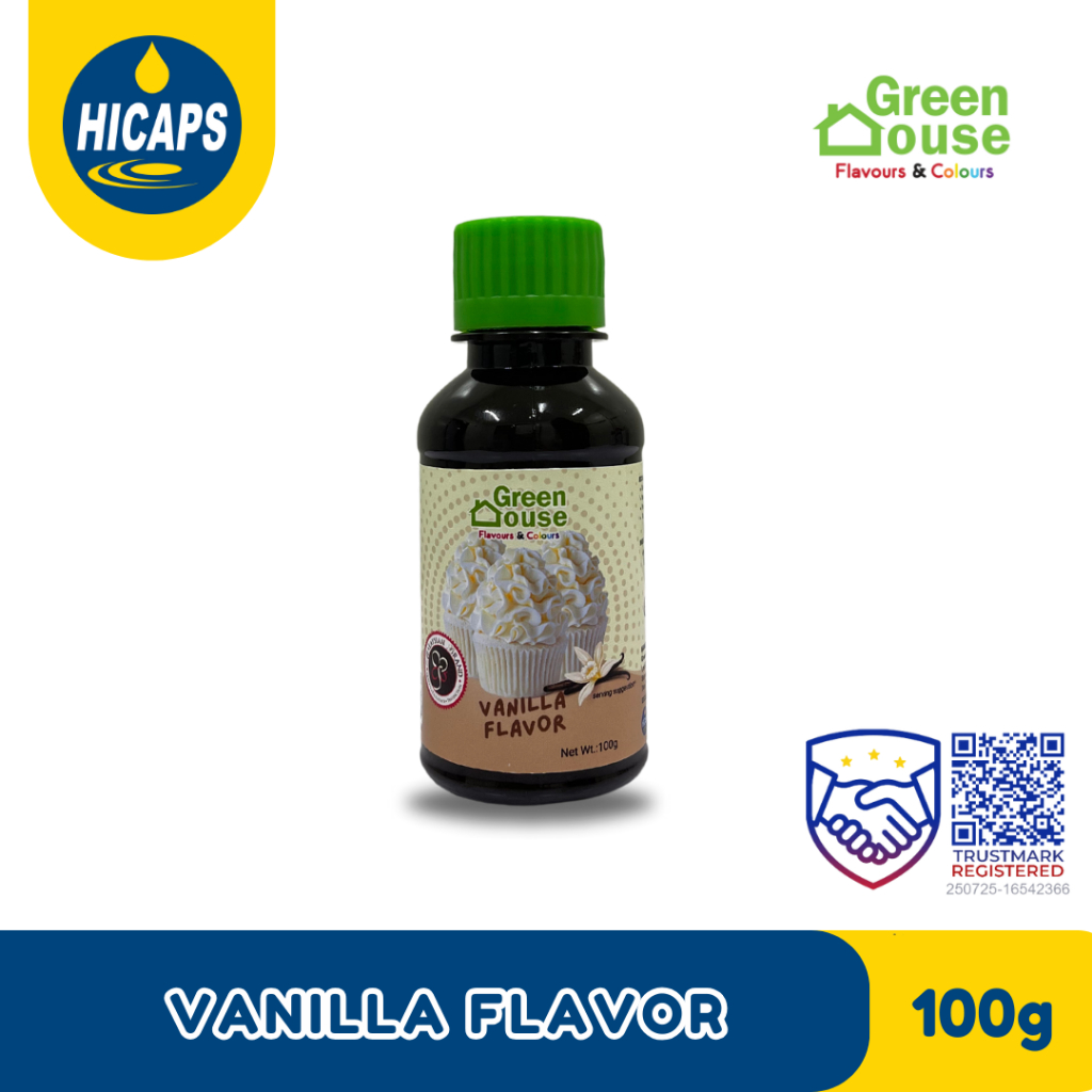 Hicaps Green House Vanilla Flavour Emulco 100g (Flavor And Color ...