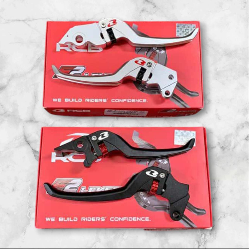 RCB E2 BRAKE LEVER ALLOY NMAX/CLICK125/150/AEROX V3/BEAT SILVER BLACK | Shopee Philippines