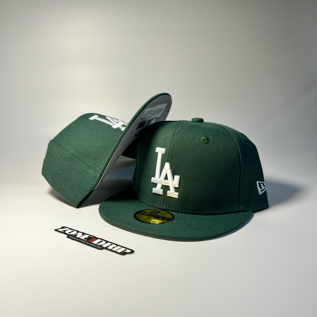 LA (ARMY GREEN) Closed Cap (with paper bag) | Shopee Philippines