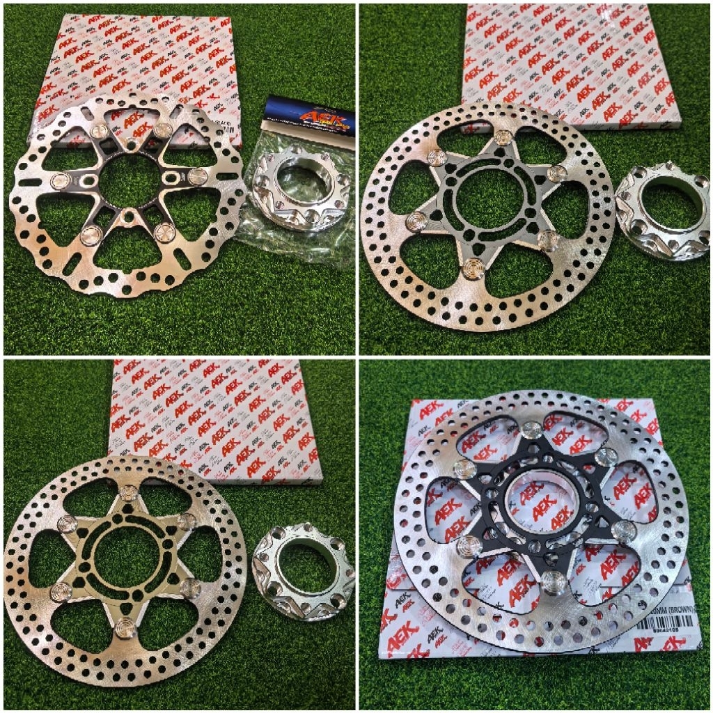 AEK floating CNC disc brake 220mm 4holes universal beat carb fi click i ...