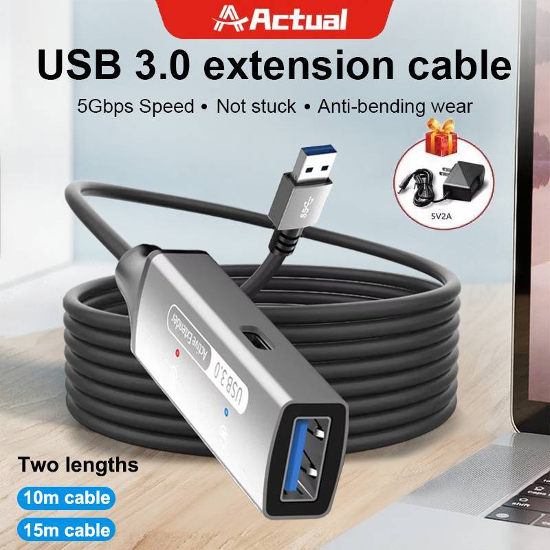 Actual USB 3.0 Extension Cable Type A Male To Female Extender Cord for ...