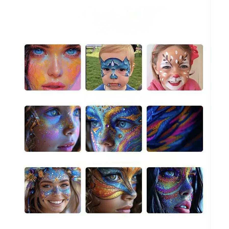 12 Color Face Body Paints Makeup Set Halloween Party | Shopee Philippines