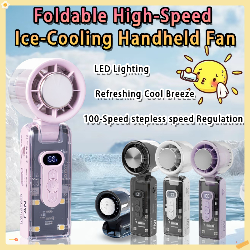 ⚡In Stock⚡ Portable Turbo Fan Rechargeable Mini Fan Cyberpunk-Style ...