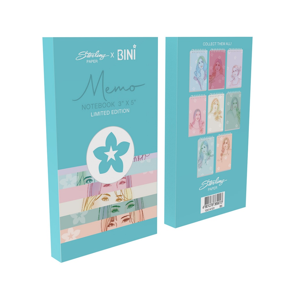 Sterling Bini Memo Notebook 3" x 5" 80 Leaves (Blind Box) (Limited ...