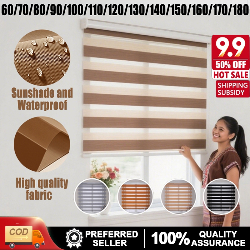180/160/140/130/100/60cm Korean Blinds For Window Venetians Duo Roller ...