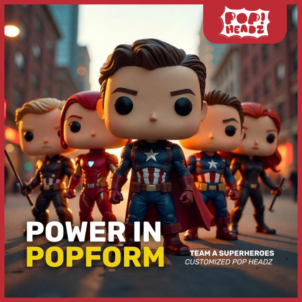 Custom Funko Pop Style Figure Toy by PopHeadz | 4, 5, 6, 7, 8, 12 ...