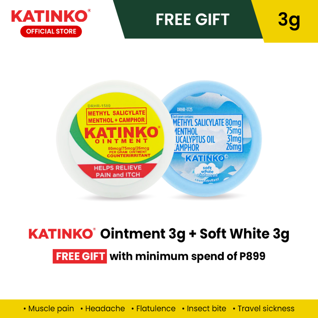[Free Gift - Not for Sale] Katinko Ointment 3g & Katinko Soft White 3g ...