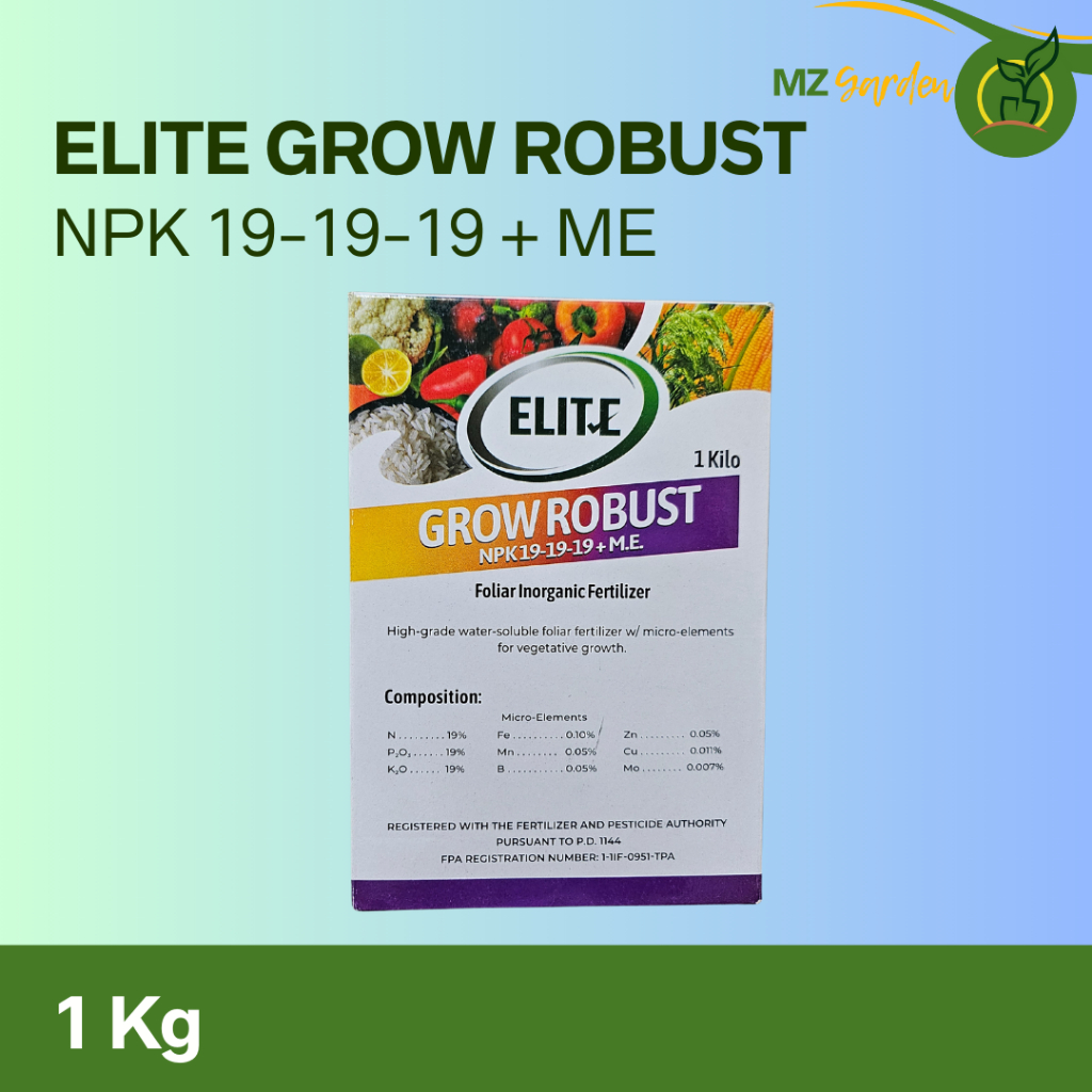 Elite Grow Robust NPK 19-19-19 + M.E (1Kg) Foliar Inorganic Fertilizer ...