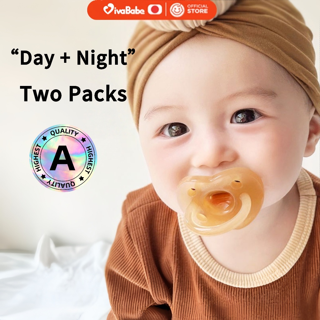 Pacifier Super Soft Silicone Newborn Pacifier Anti-colic Pacifier Sleep ...